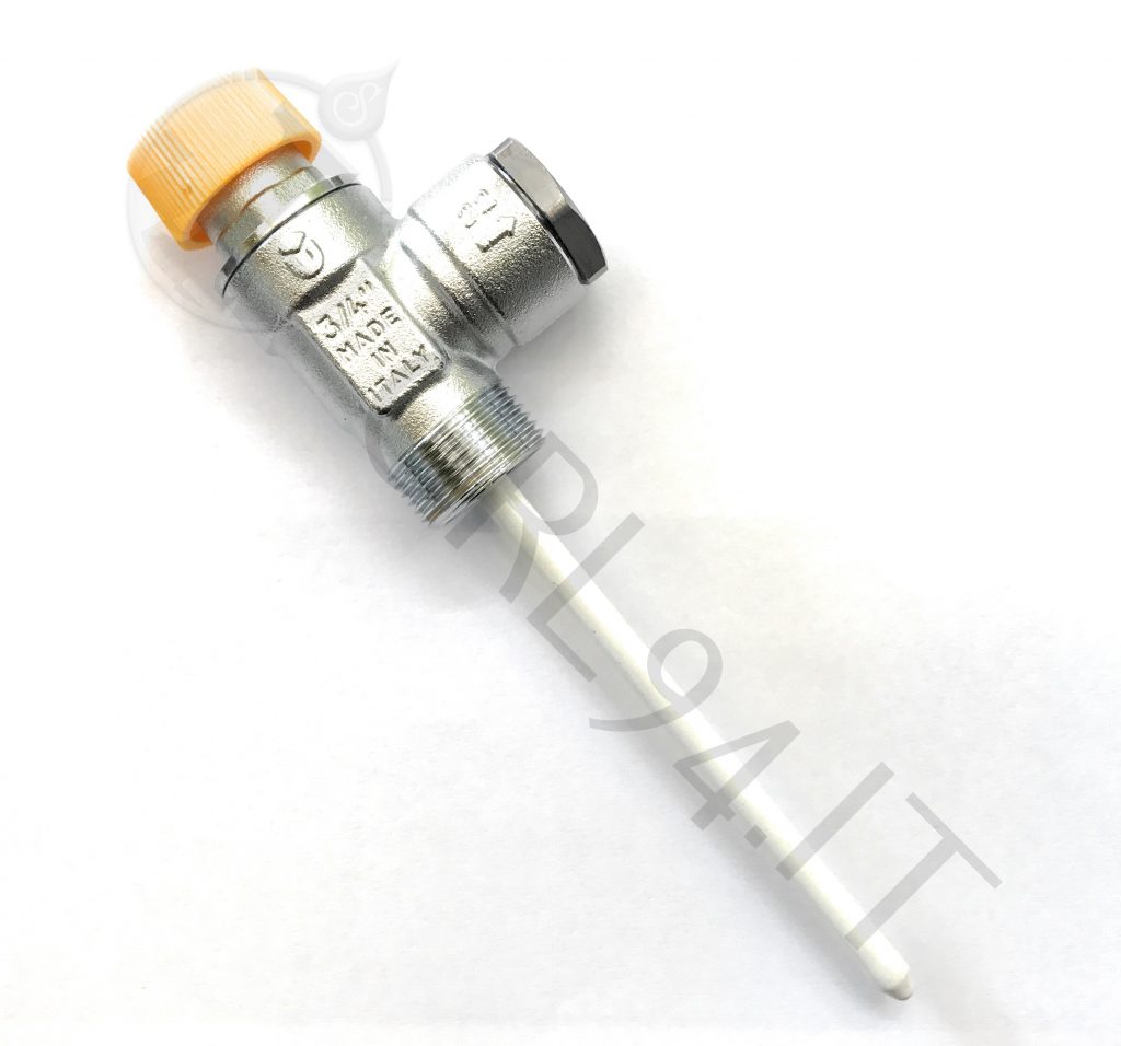 Valvola sicurezza temperatura pressione 3/4 10 bar per impianti Solari Termici - GRL94.it