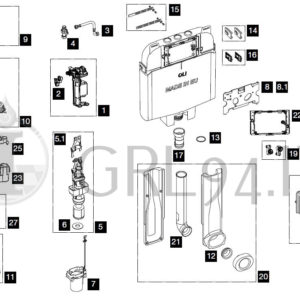 OLI valvola scarico meccanica cassetta OLI74 PLUS ed EVO - GRL94.it